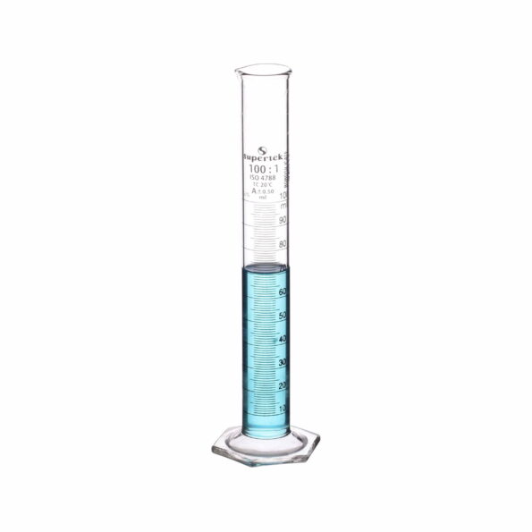 Measuring Cylinder with Hexagonal Glass Base, Class A - Global Lab Supplies